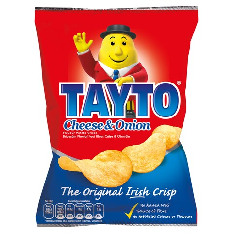 Tayto Cheese &Onion Flavour Potato Crisps 35g - Tesco Groceries