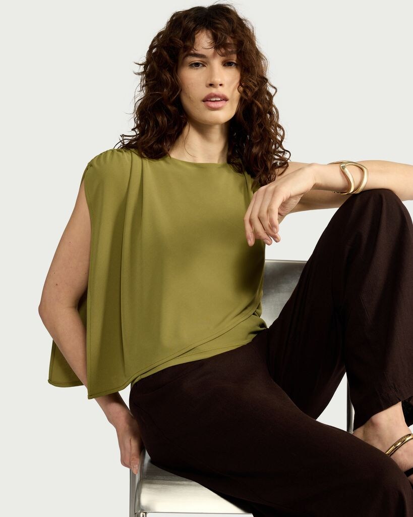 F&F Cape Top in Olive - Tesco Groceries