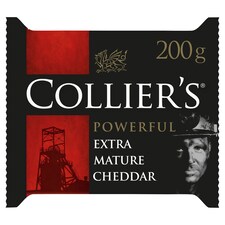 Colliers Powerful Welsh Cheddar Cheese 200 G - Tesco Groceries