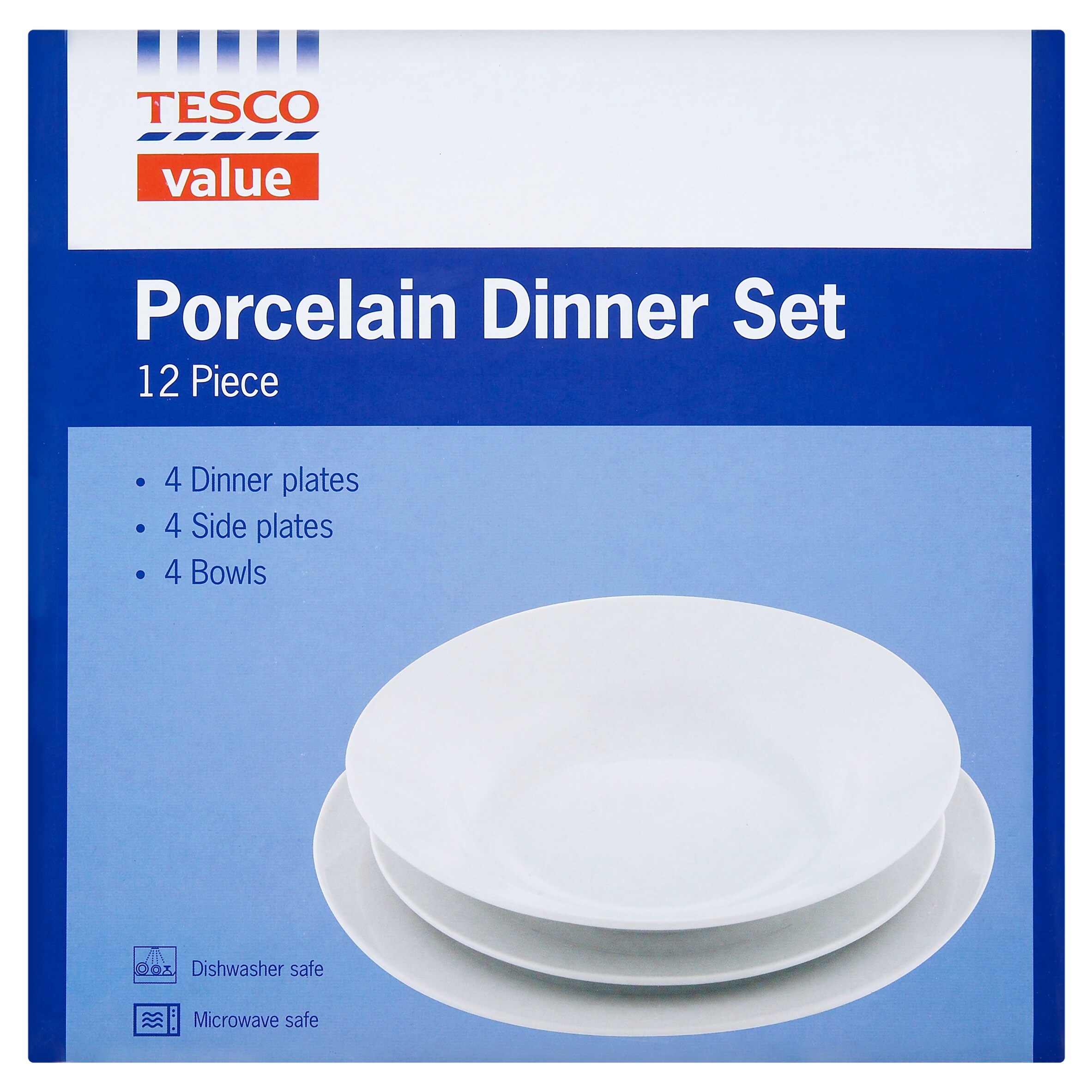 TESCO VALUE 12 PIECE DINNER SET - Tesco Groceries