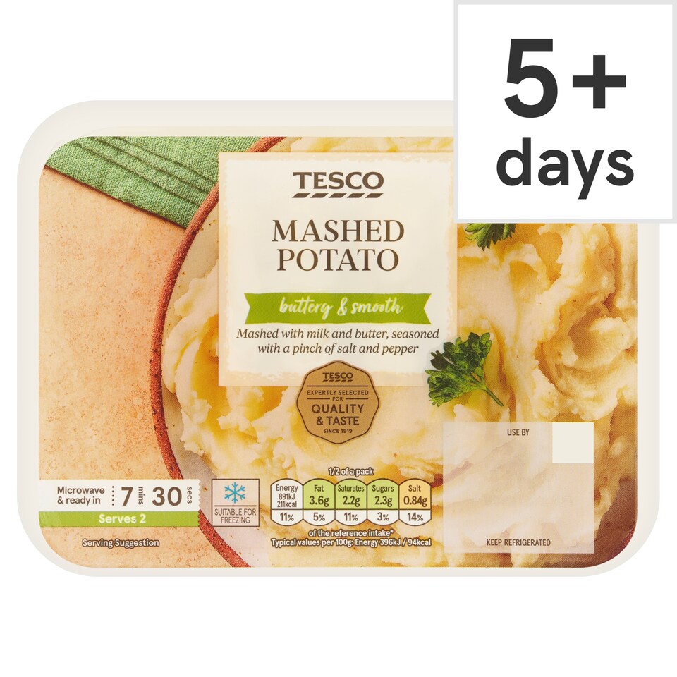 Tesco Mashed Potato 450g - Tesco Groceries