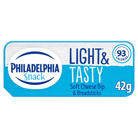 Philadelphia Light Low Fat Soft Cream Cheese Snacks 42G - Tesco Groceries