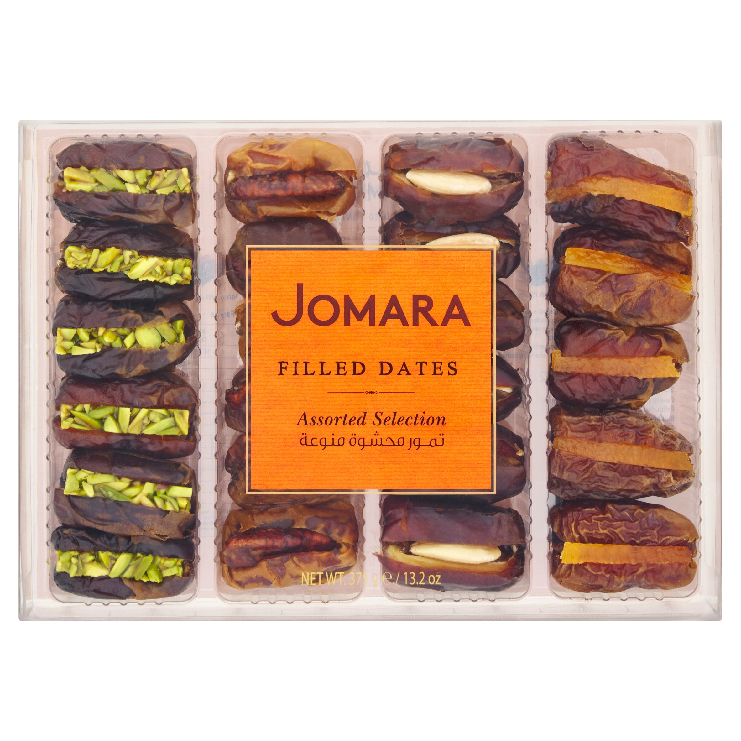 Jomara Assorted Filled Dates 375g - Tesco Groceries
