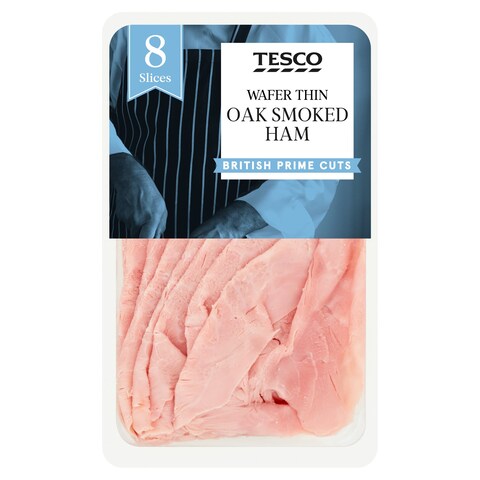 Tesco British Wafer Thin Oak Smoked Ham 120g - Tesco Groceries