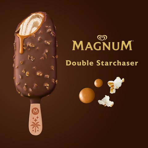 Magnum Starchaser Chocolate, Caramel & Popcorn Ice Cream Sticks 3x85ml ...