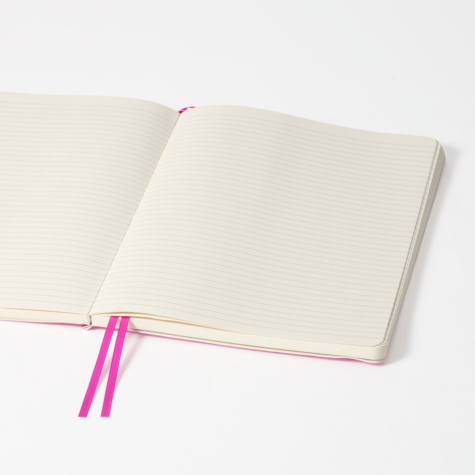 Agenzio Soft Touch Large Ruled Notebook Radish - Tesco Groceries