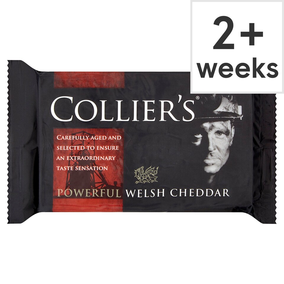Colliers Powerful Welsh Cheddar Cheese 350 G - Tesco Groceries