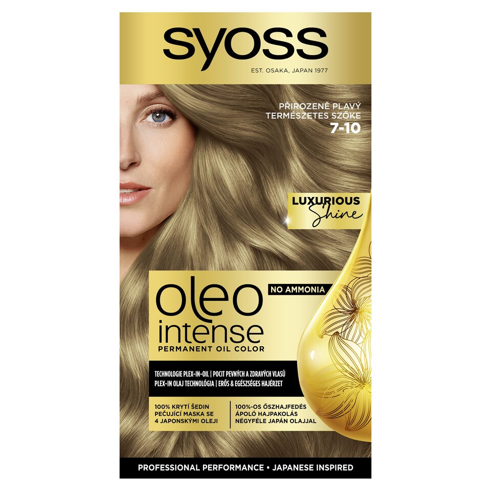 Syoss Oleo Intense Hair Color Natural Blonde 7-10 - Tesco Groceries
