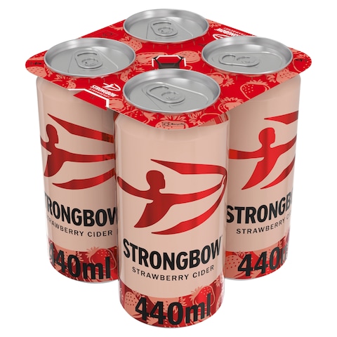 Strongbow Strawberry Cider - 4x440ml - Tesco Groceries