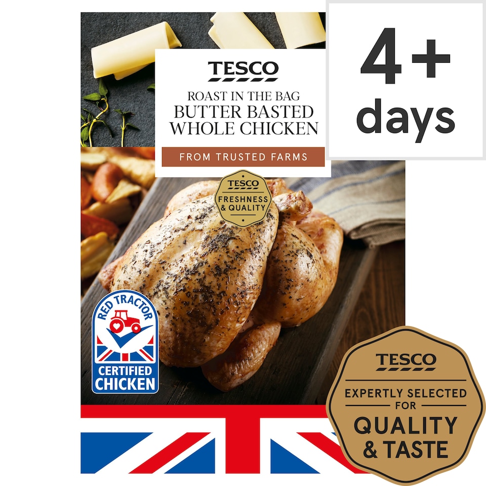 Tesco Roast In Bag Butter Basted Whole Chicken 1.5Kg - Tesco Groceries