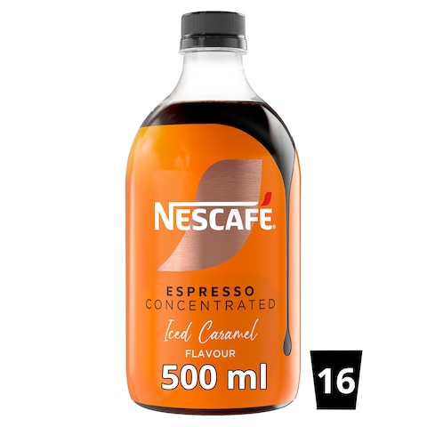 Nescafe Iced Coffee Espresso Concentrated Caramel Flavour 500ml - Tesco ...