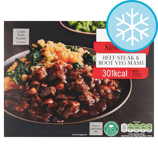 Tesco Slim Cook Beef Steak & Vegetable Mash 500G - Tesco Groceries