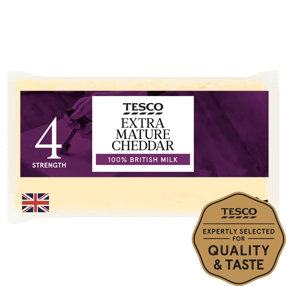 Tesco Extra Mature Cheddar Cheese 400G - Tesco Groceries