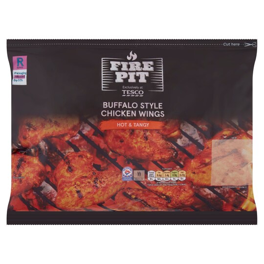 Tesco Fire Pit Buffalo Style Chicken Wings 900G - Tesco Groceries