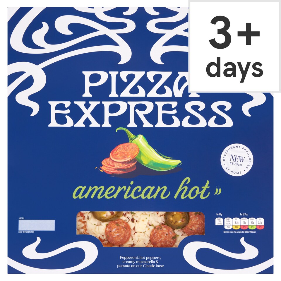 Pizza Express Classic American Hot 385g - Tesco Groceries
