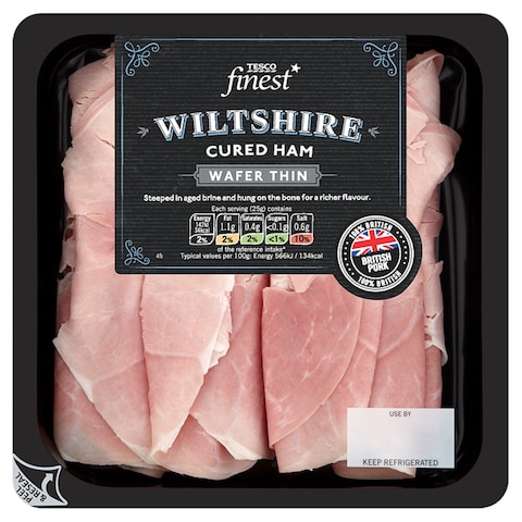 Tesco Finest Wiltshire Wafer Thin Ham 250G - Tesco Groceries