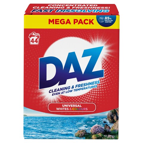 Daz Washing Powder Whites & Colours 44 washes 2200g - Tesco Groceries
