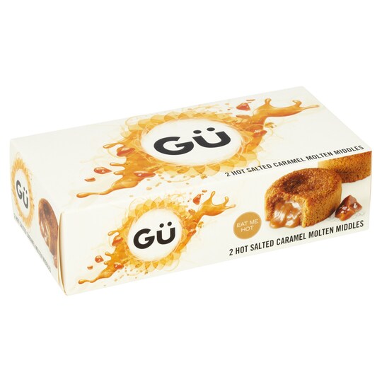 Gu Puds Salted Caramel Melting Middle 2x95g - Tesco Groceries