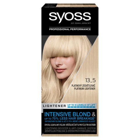 Syoss 13-5 platinum világosító tartós hajfesték - Tesco Groceries