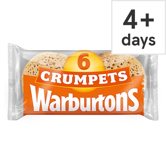 Warburtons Crumpets 6 Pack - Tesco Groceries