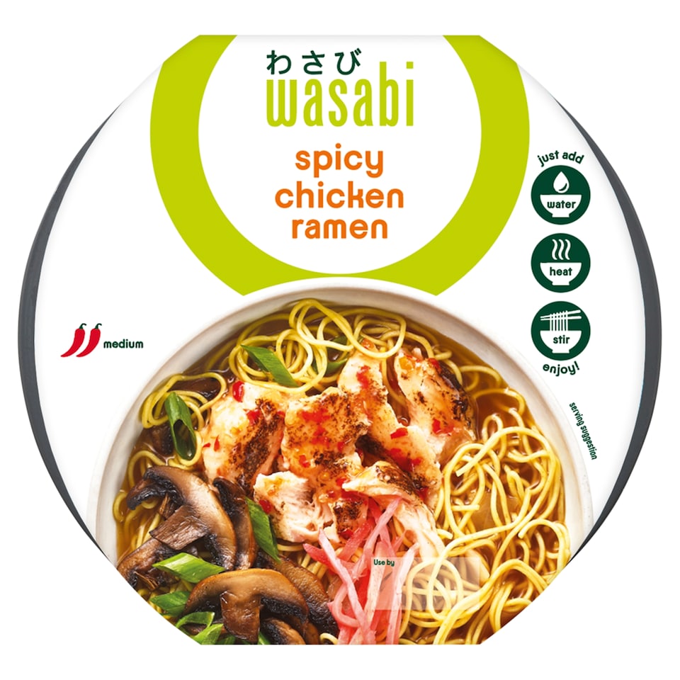 Wasabi Spicy Chicken Ramen 315G - Tesco Groceries