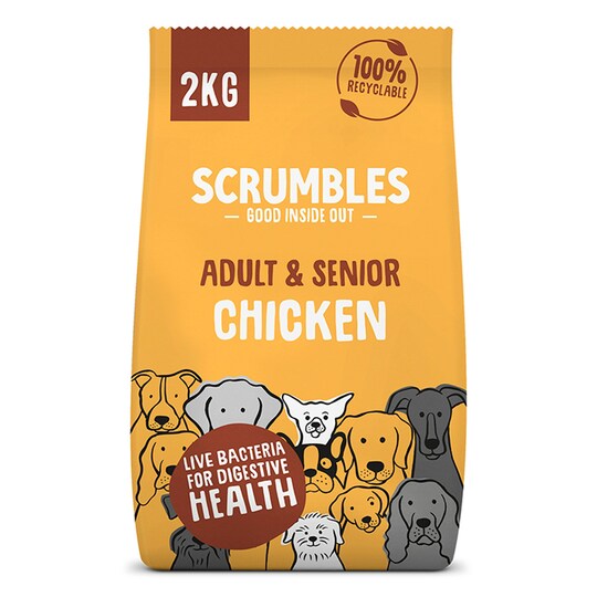 Scrumbles Chicken Dry Dog Food 2Kg - Tesco Groceries