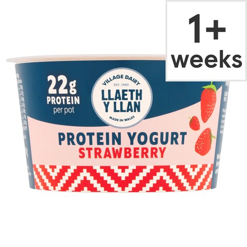 Llaeth Y Llan Strawberry Protein Yogurt 200g - Tesco Groceries