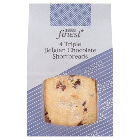 Tesco Finest 4 Triple Belgian Chocolate Shortbread - Tesco Groceries