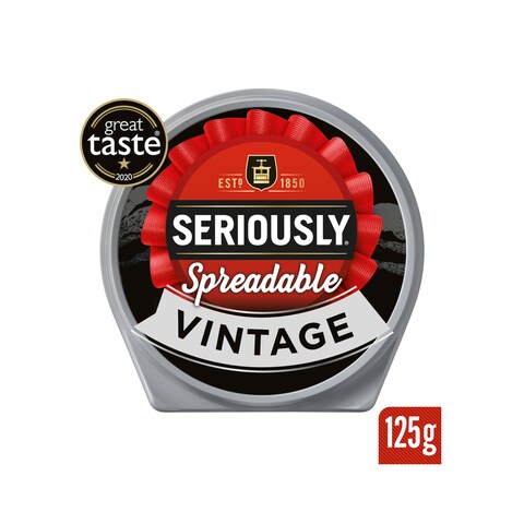 Seriously Spreadable Vintage Cheese Spread 125g - Tesco Groceries
