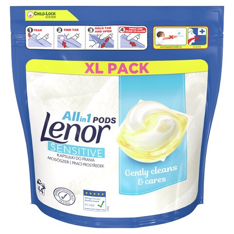 Lenor Sensitive Washing Capsules 44 Washes - Tesco Groceries