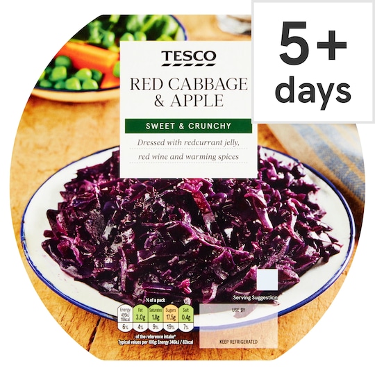 Tesco Red Cabbage & Apple 300G - Tesco Groceries