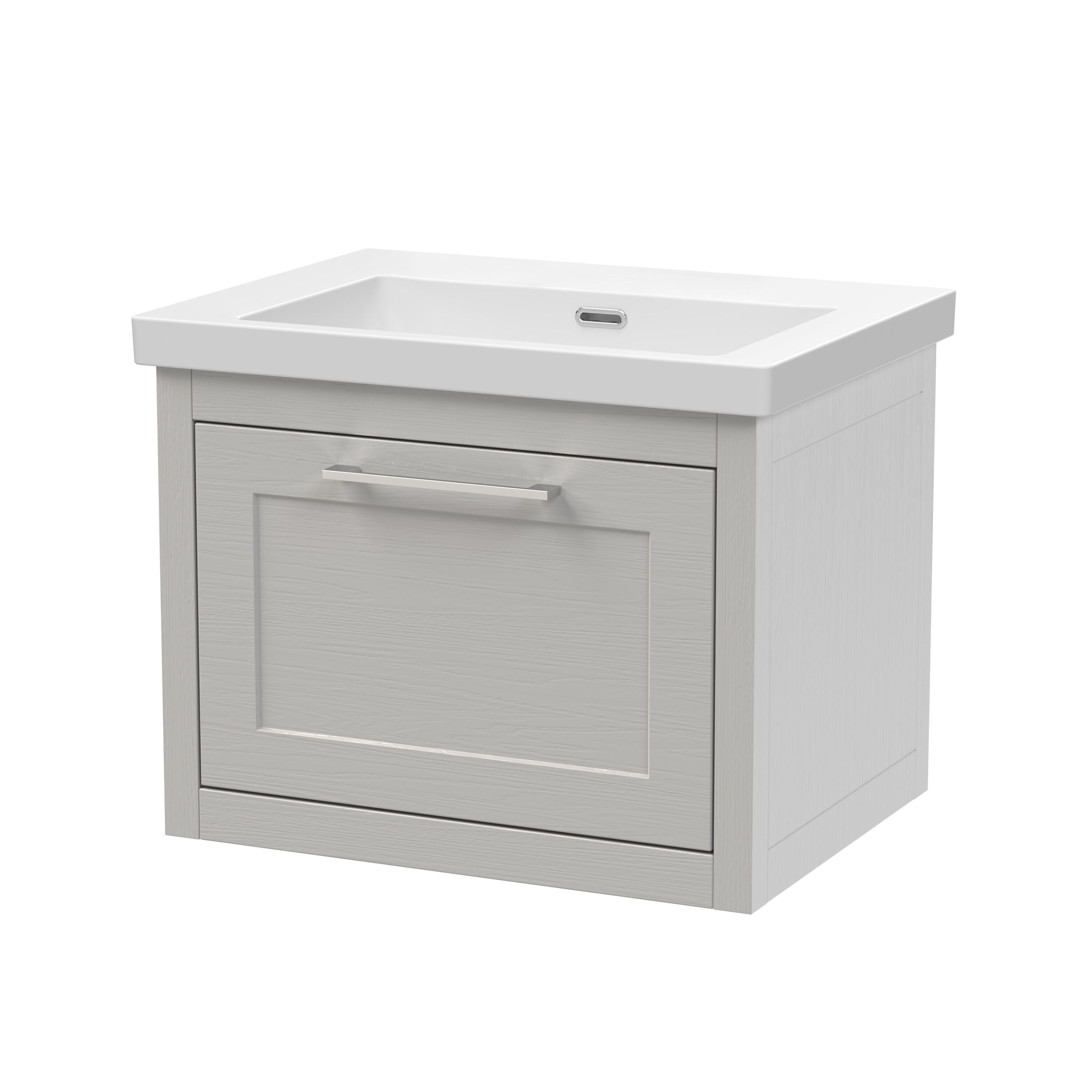 Balterley Traditional Bathroom Wall Hung 1 Drawer Vanity Unit and 0 Tap ...