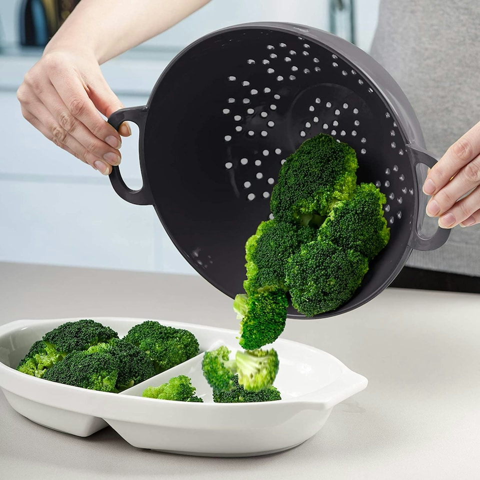 Zeal Melamine Colander Strainer, Large, 24cm, Dark Grey - Tesco Groceries