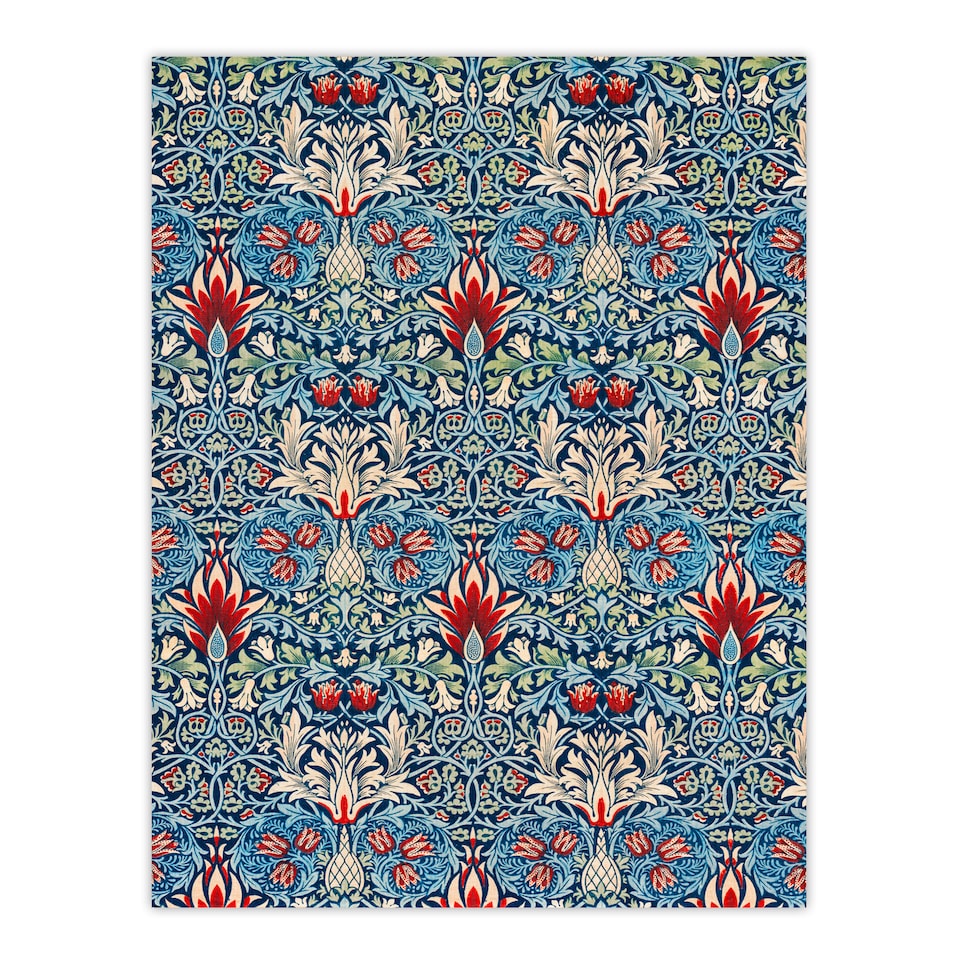 William Morris Framed Wall Art Print Snakeshead Flower Pattern Home ...