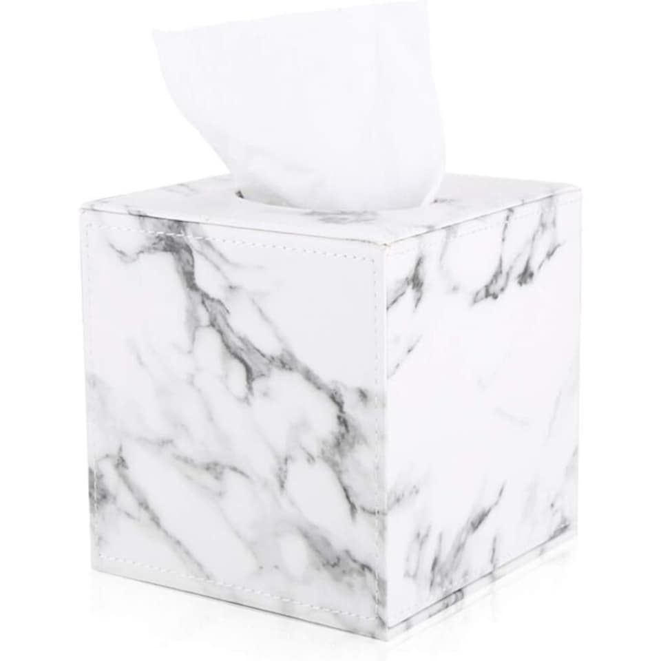 Square Tissue Box Marble - Tesco Groceries