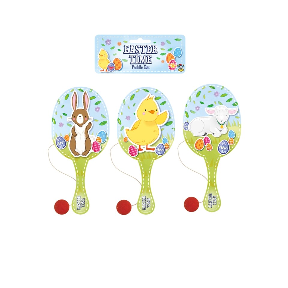 Pack of 3 Easter Paddle Bat and Ball Games - Tesco Groceries