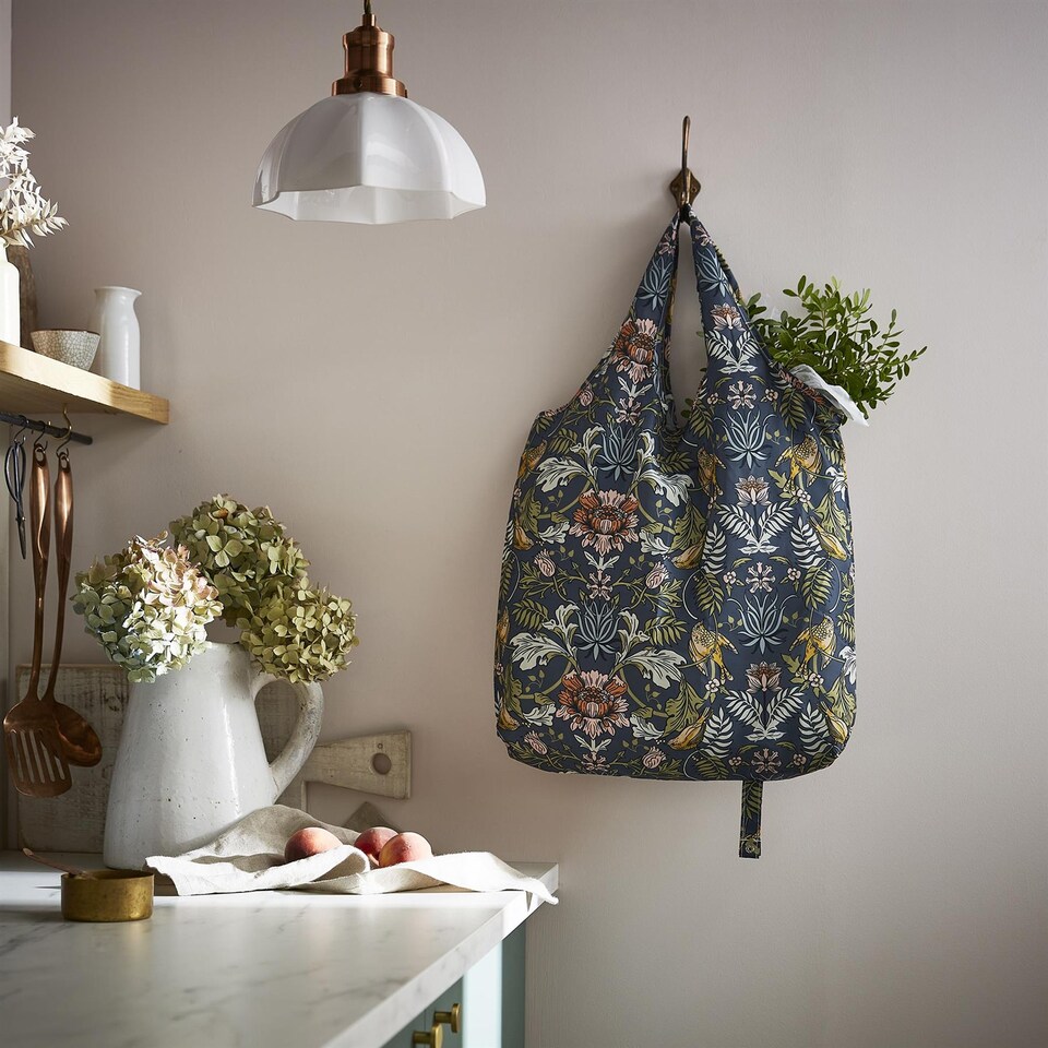 Ulster Weavers Finch & Flower Packable Bag Navy - Tesco Groceries