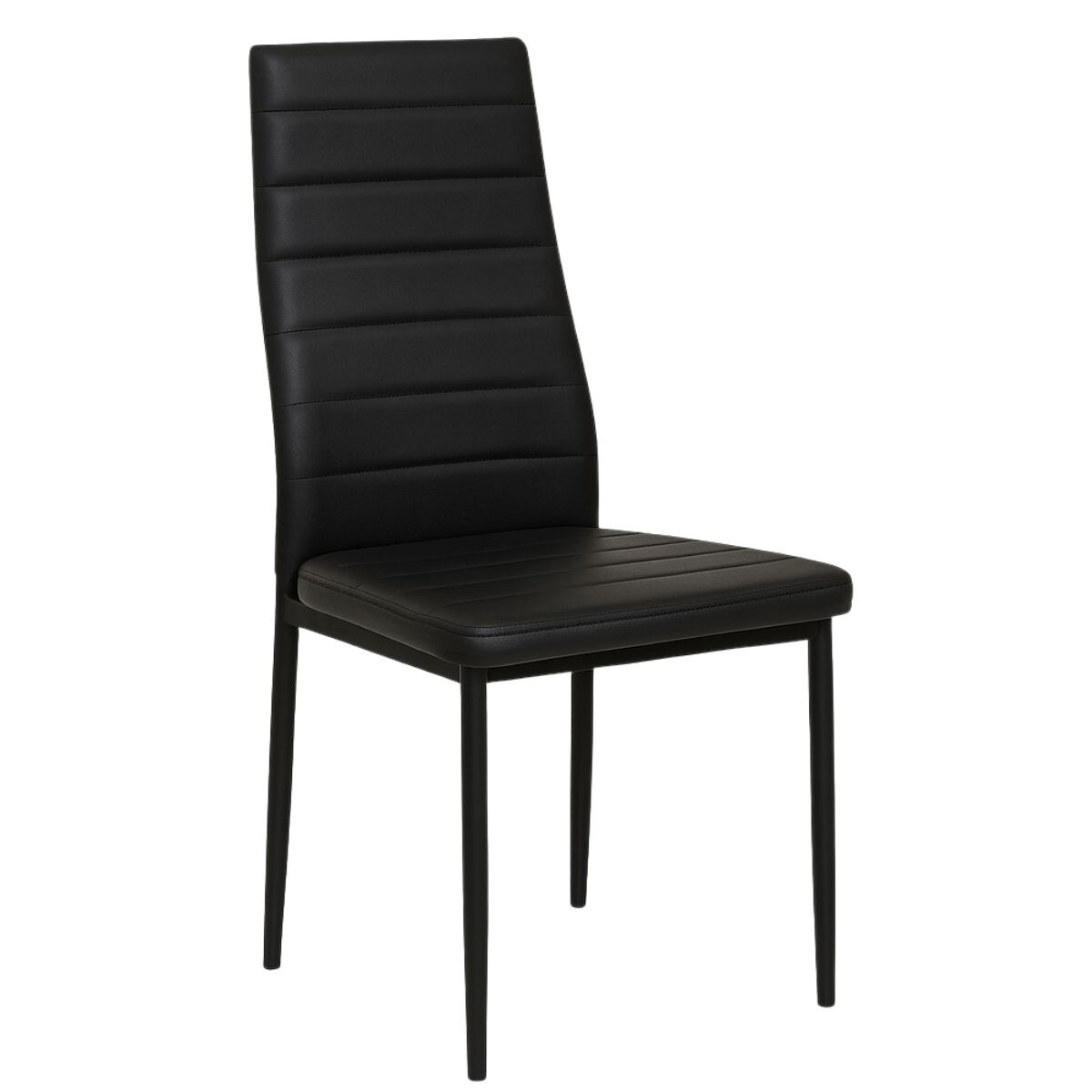 Kitchen Dining Chairs X6 Black Faux Leather Chairs Furnitur, Kosy Koala ...