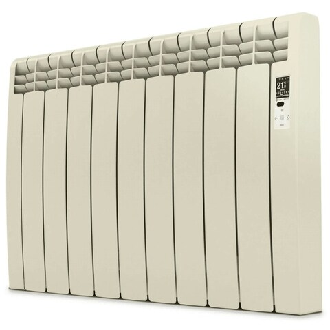 992mm (W) x 585mm (H) - Oyster White Wi-Fi Electric Oil Filled Radiator ...
