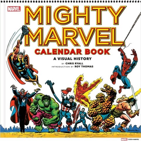 Mighty Marvel Calendar Bk/visual History - Tesco Groceries