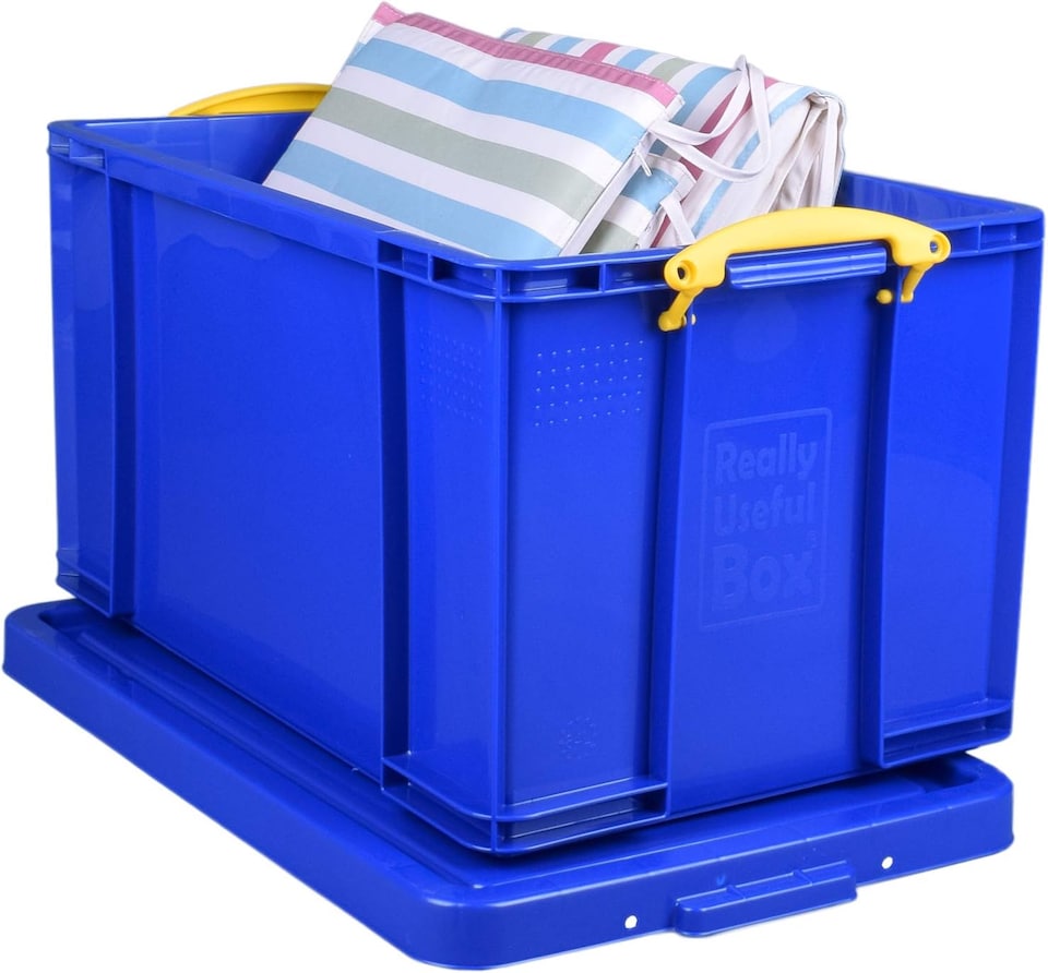 Really Useful Plastic Storage Box 84 Litre Solid Blue - Tesco Groceries
