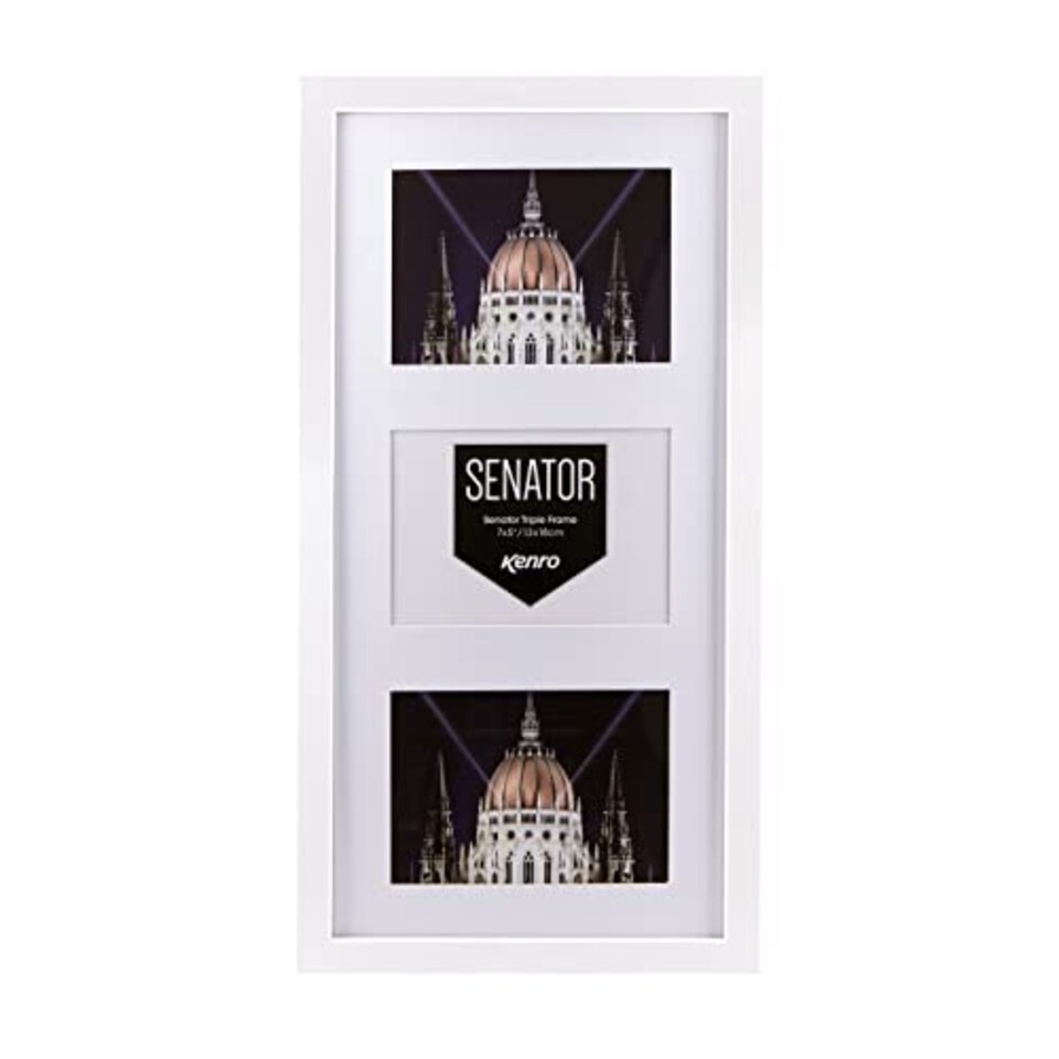Senator Photo Frame White 3 photos 6x4In 10x15cm - Tesco Groceries