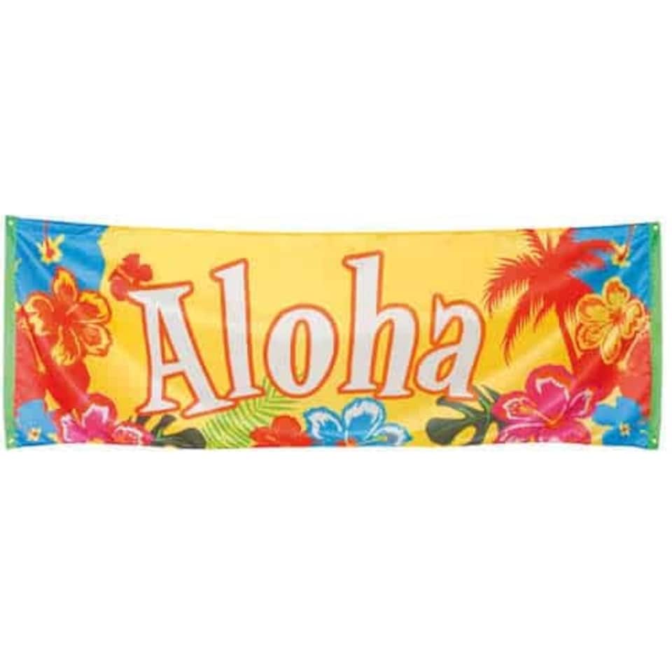 Aloha Party Polyester Banner 220cm - Tesco Groceries