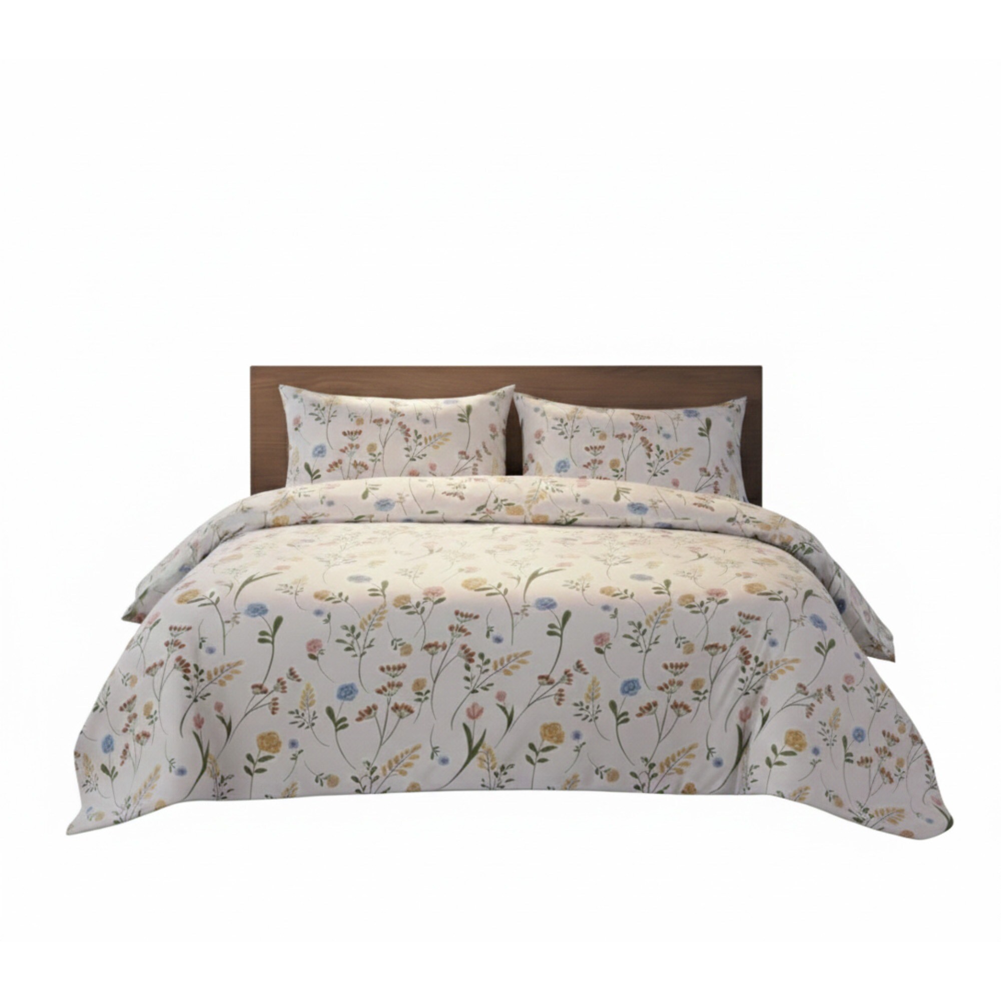 Floral Complete Bedding Set Duvet Cover Set Pillowcase Fitted Sheet ...