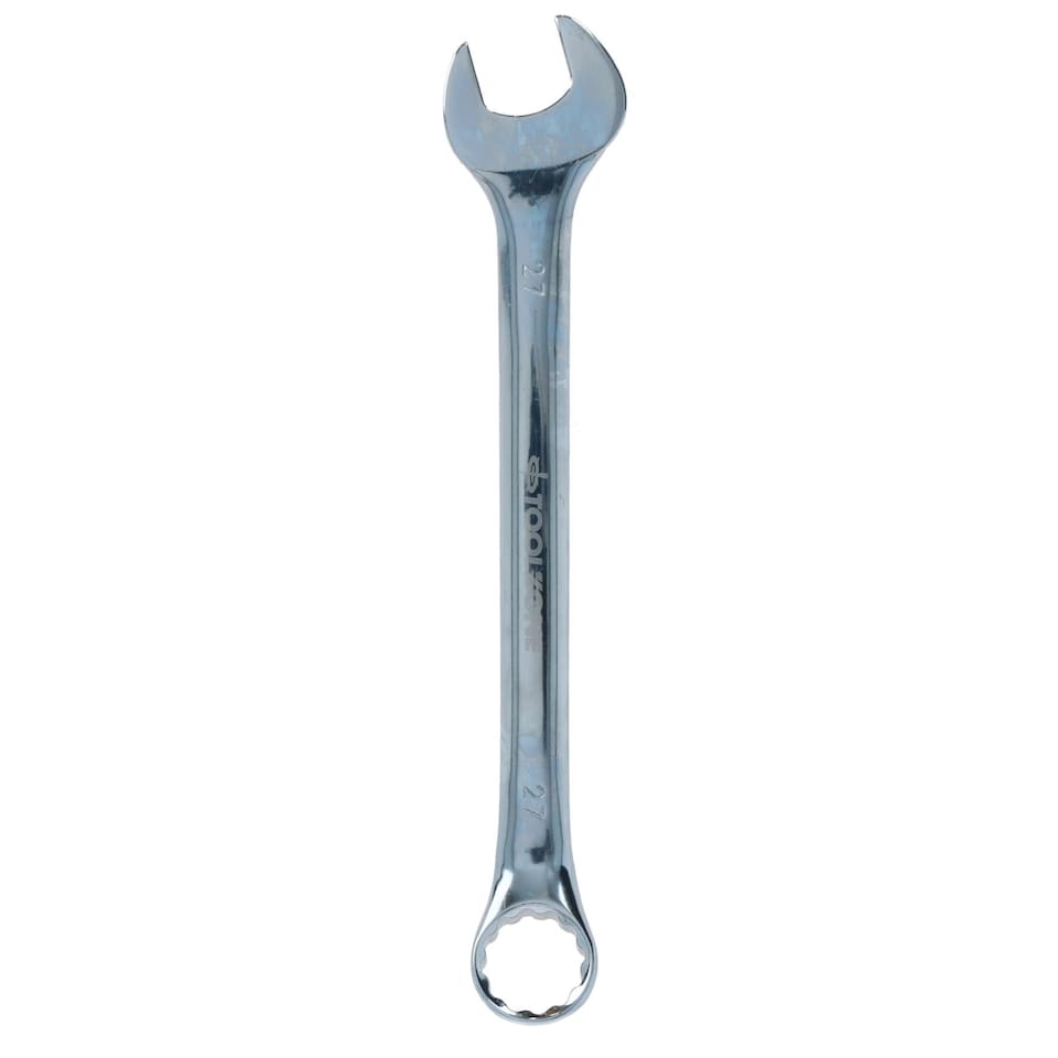 27mm Metric Combination Spanner Wrench Chrome Vanadium CRV Ring & Open ...