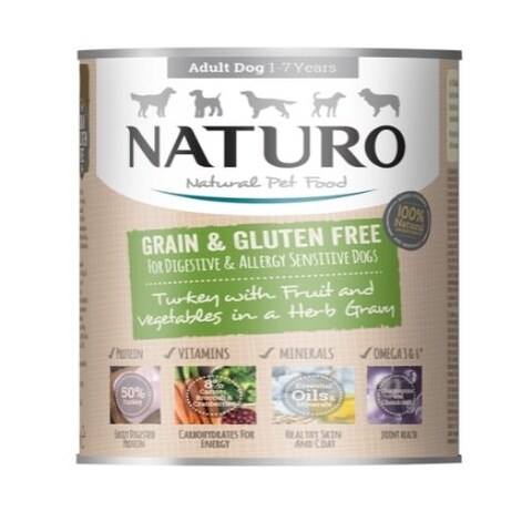 Naturo Adult Duck In Gravy Can 390g (Pack of 12) - Tesco Groceries