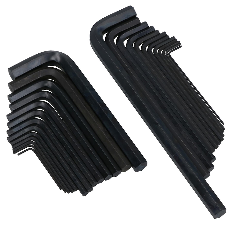 25pc Metric and AF Allen Alan Allan Hexagon Hex Key Set TE054 - Tesco ...