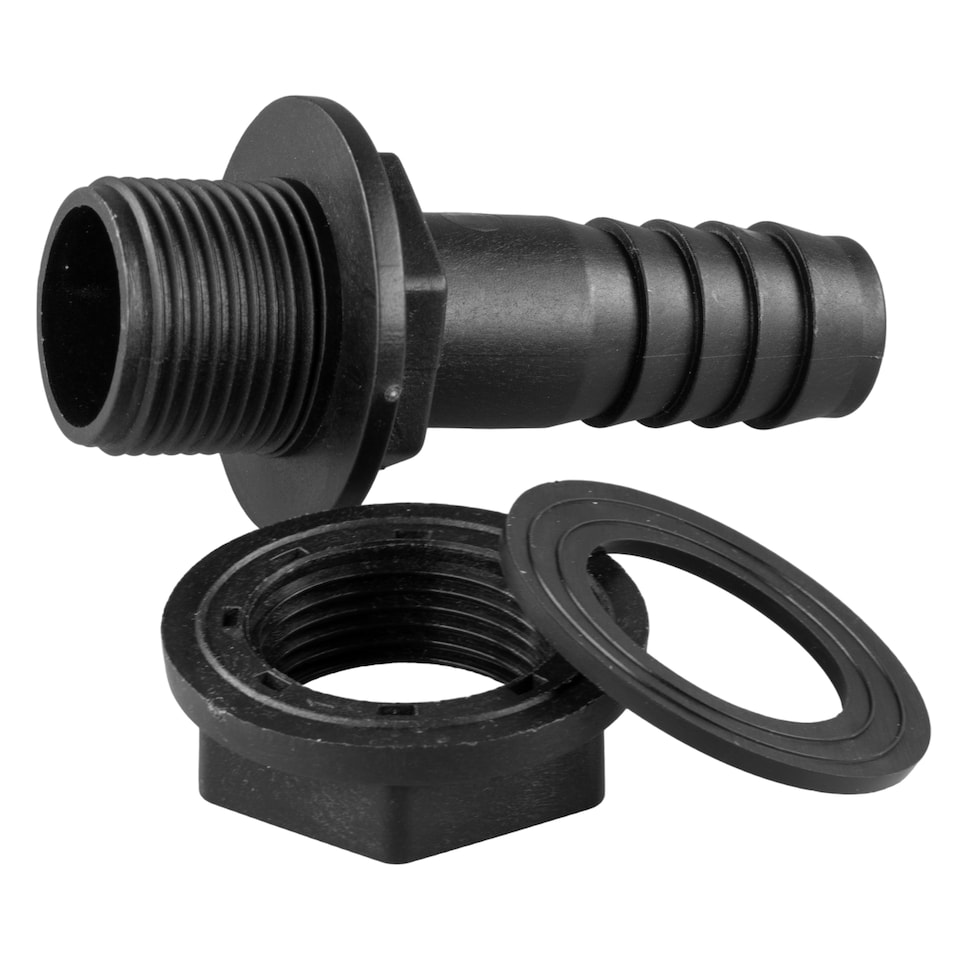 3m Water Butt Connector Set 1" BSP Linking Kit with Corrugated Hose and ...