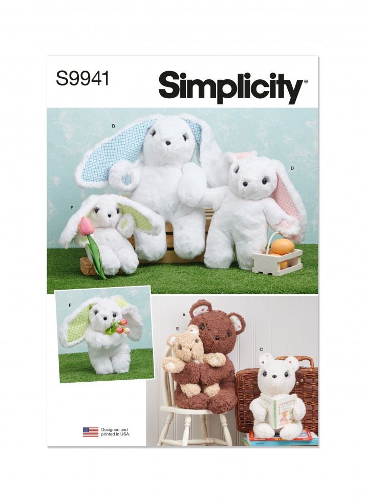 Simplicity 9941 Paper Sewing Pattern – Toy, Os (One Size), Intermediate ...