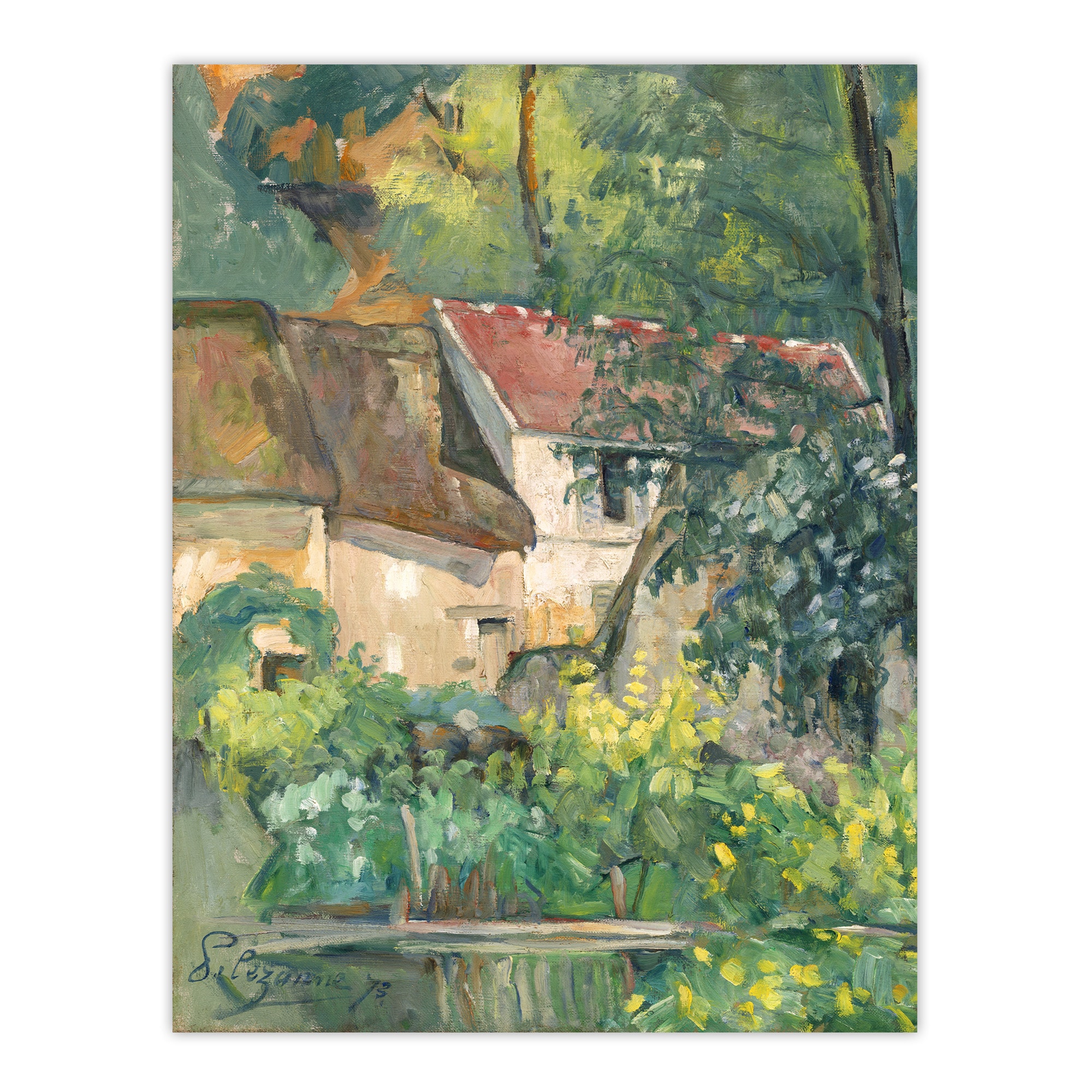 House of Pere Lacroix in Auvers France Cezanne Huge Wall Art Poster ...